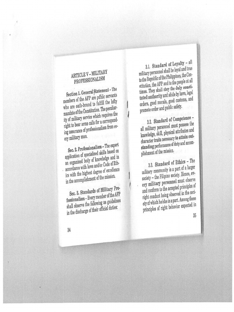 AFP Military Professionalism (1) | PDF