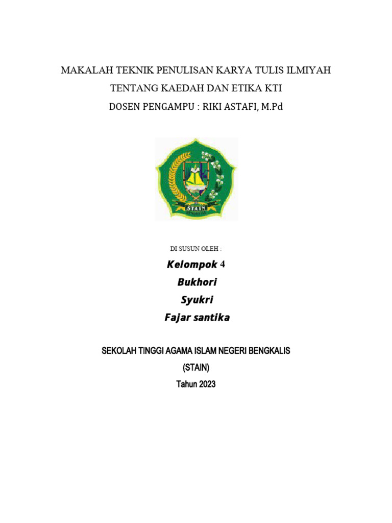 Makalah KTI | PDF