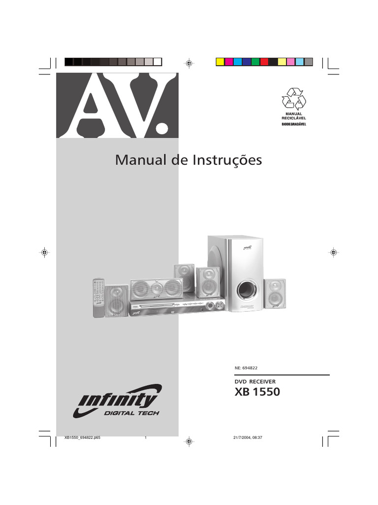 MANUAL Home Theaters 1550 - SEMP TOSHIBA - INFINITY | PDF | DVD | Disco compacto (CD)