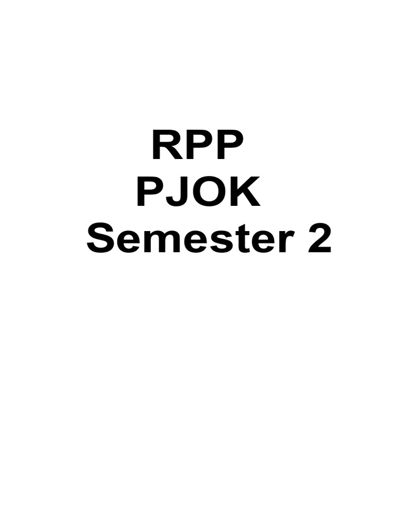 RPP 1 LMBR Pjok SMT 2 Bu Eni | PDF