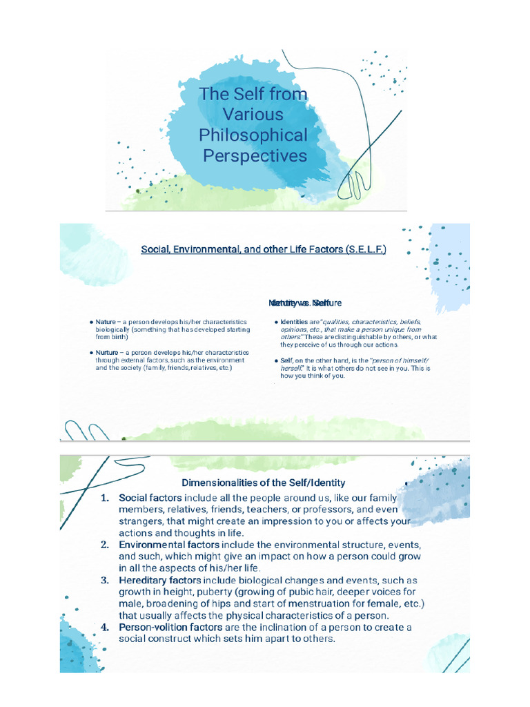 Understanding The Self | PDF
