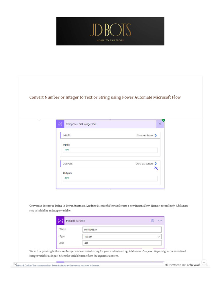 Convert Number or Integer To Text or String Using Power Automate ...