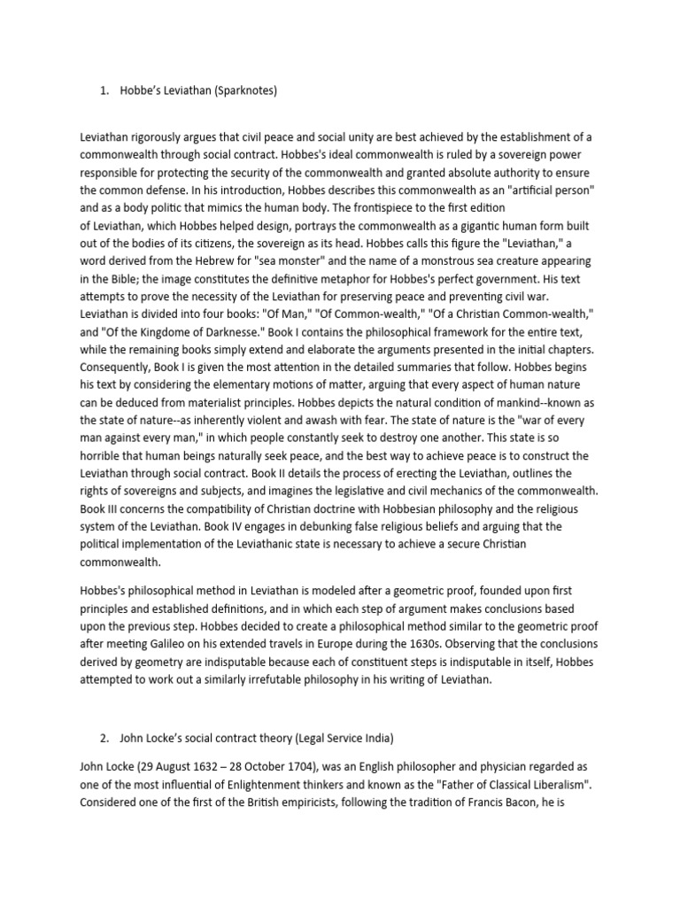 Medieval Thought | PDF | Social Contract | John Locke