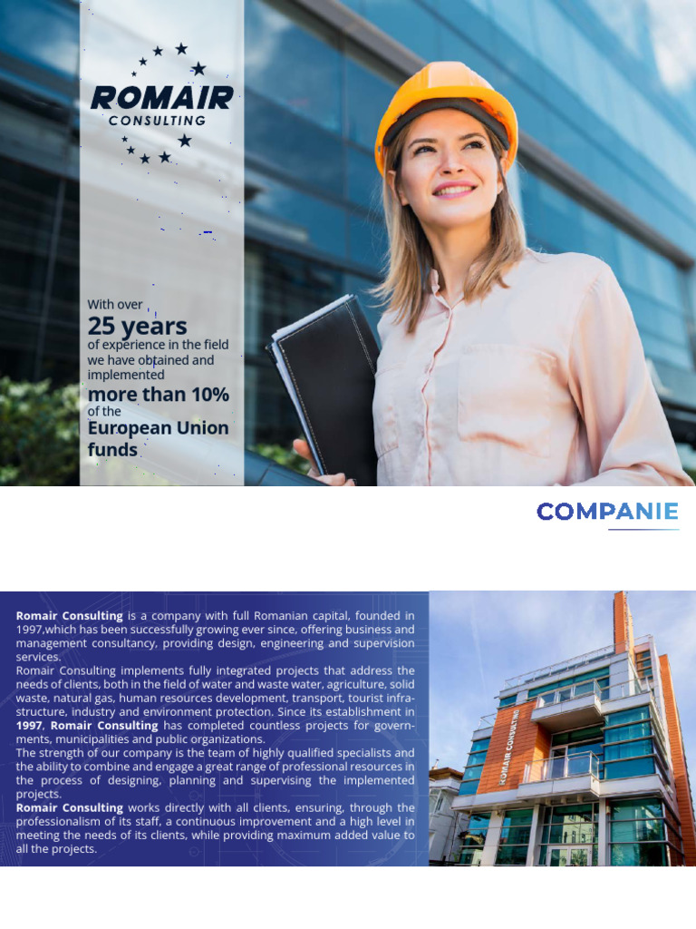 Prezentare Romair - EN | PDF | Sewage Treatment | Procurement