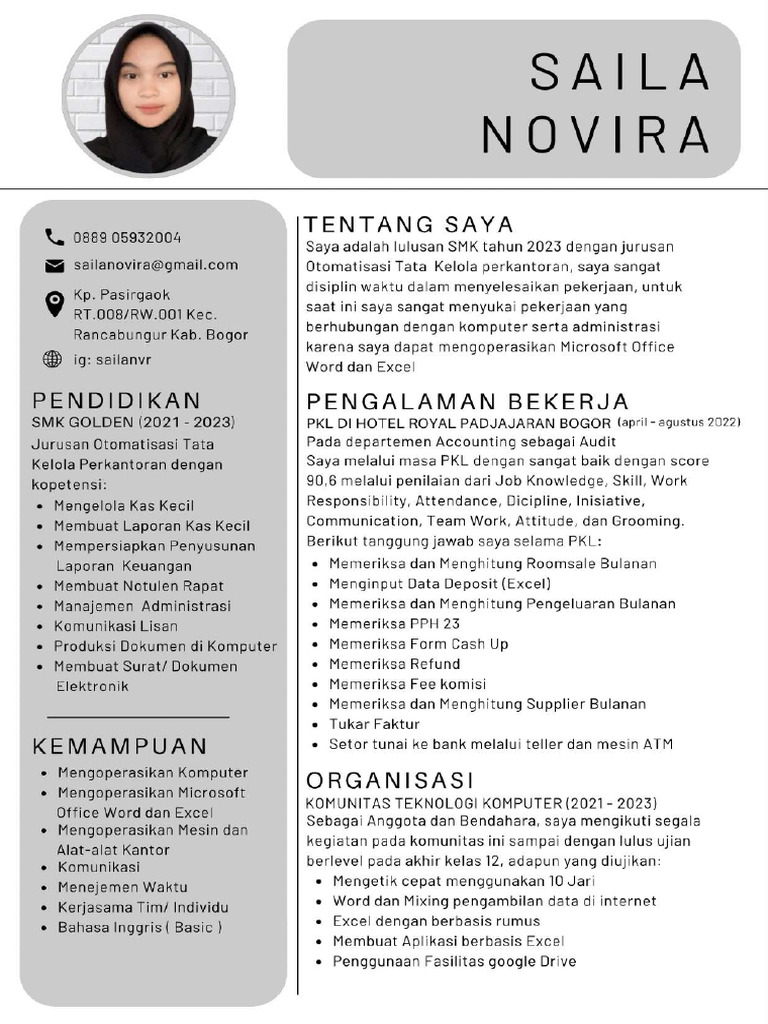 Cv. Saila Novira | PDF