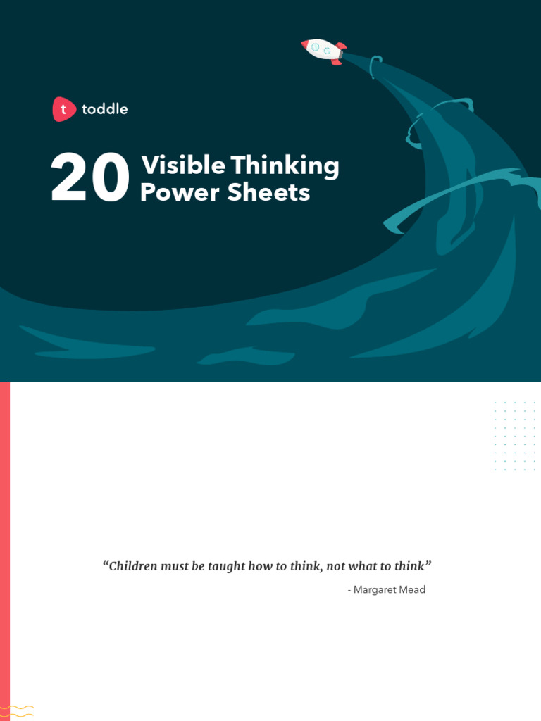 20 Visible Thinking Routines Pdf Thought Learning