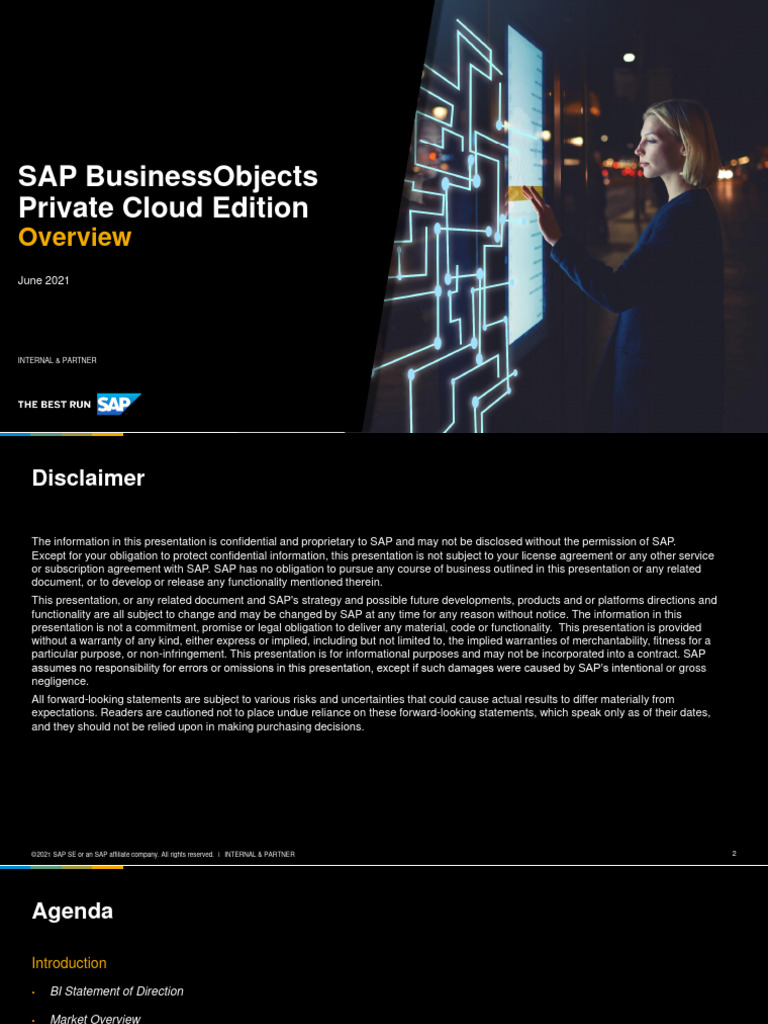 SAP BusinessObjects Private Cloud Edition Partner and Internal Q2 2021 | Download Free PDF ...