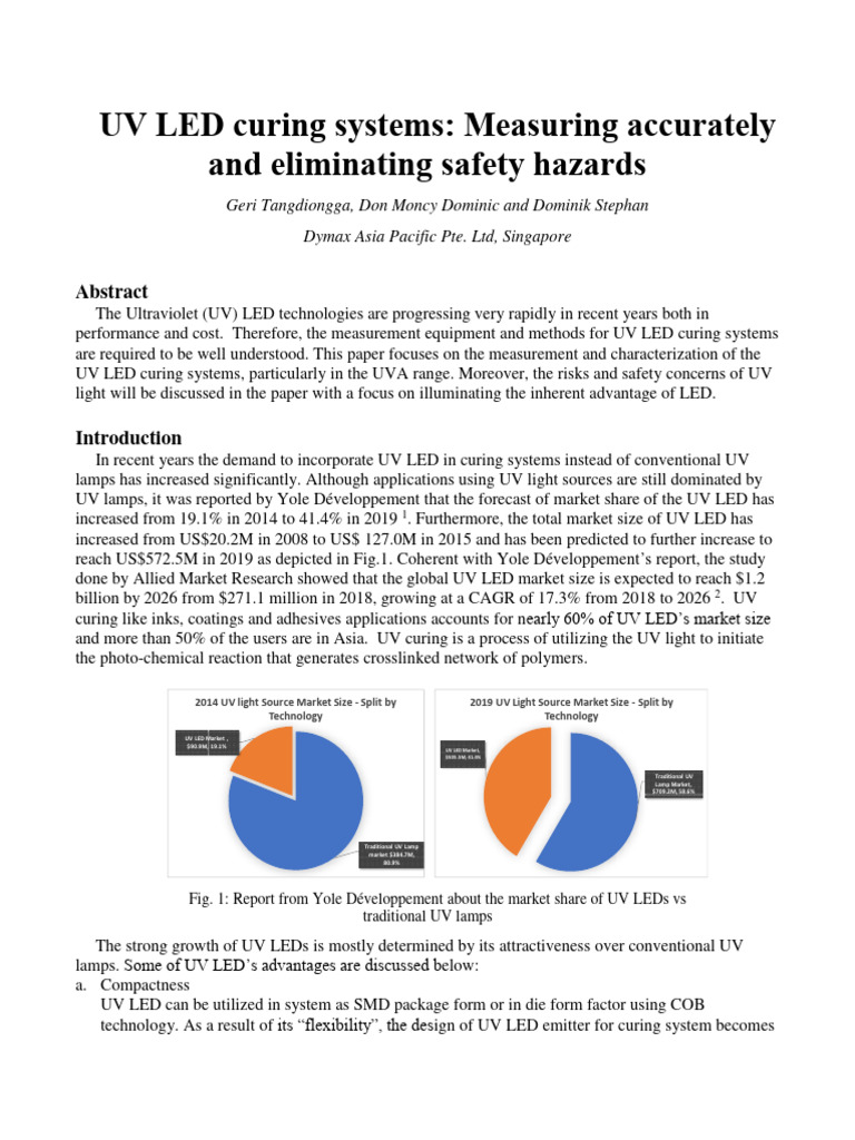 Stephan - UV LED Curing Systems - Measuring Accurately and Eliminating Safety Hazards | PDF ...