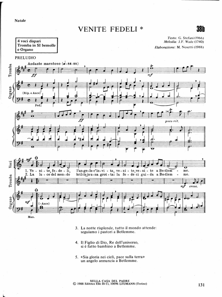 Venite Fedeli | PDF