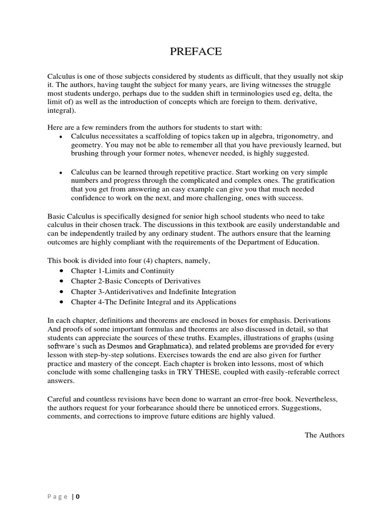 Basic Calculus - Chapter 1 | PDF | Function (Mathematics) | Limit (Mathematics)