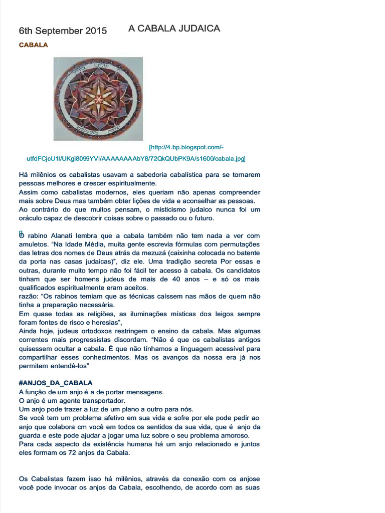 A Cabala Judaica | PDF | Cabala | Torá