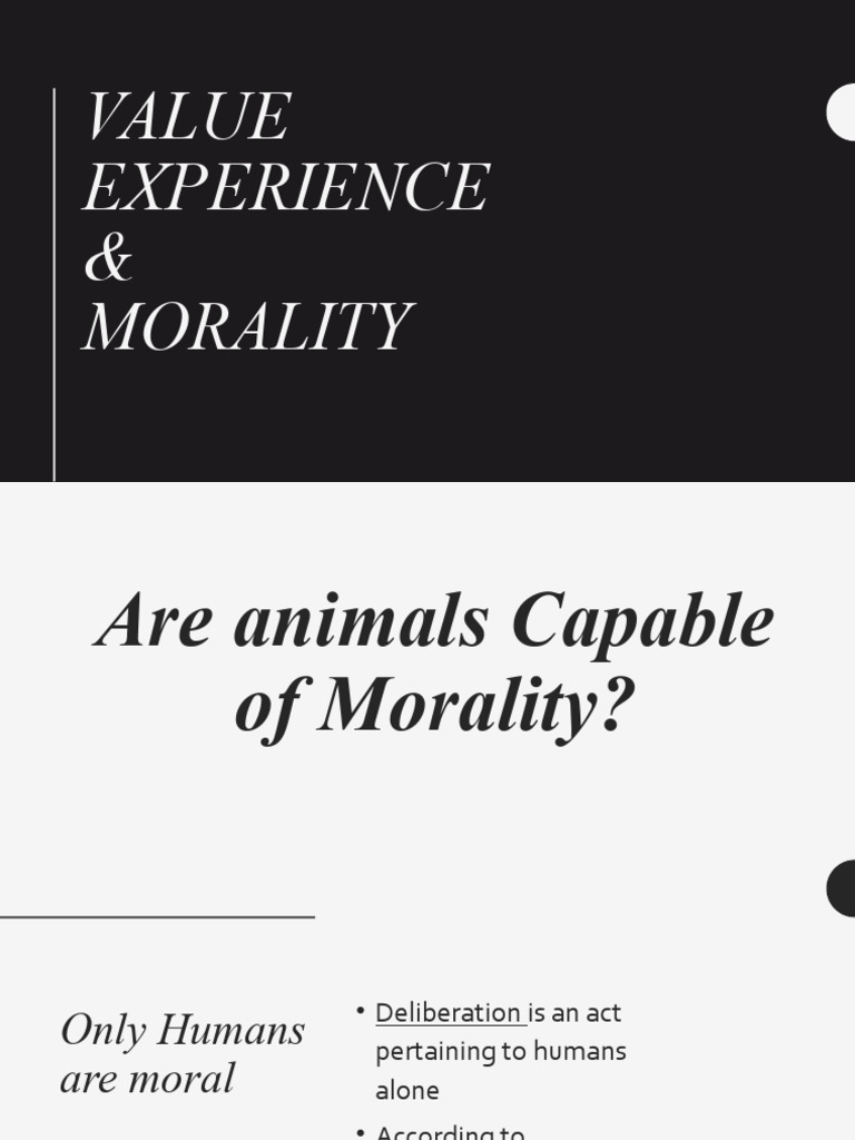 Value and Morality | PDF | Morality | Cognition