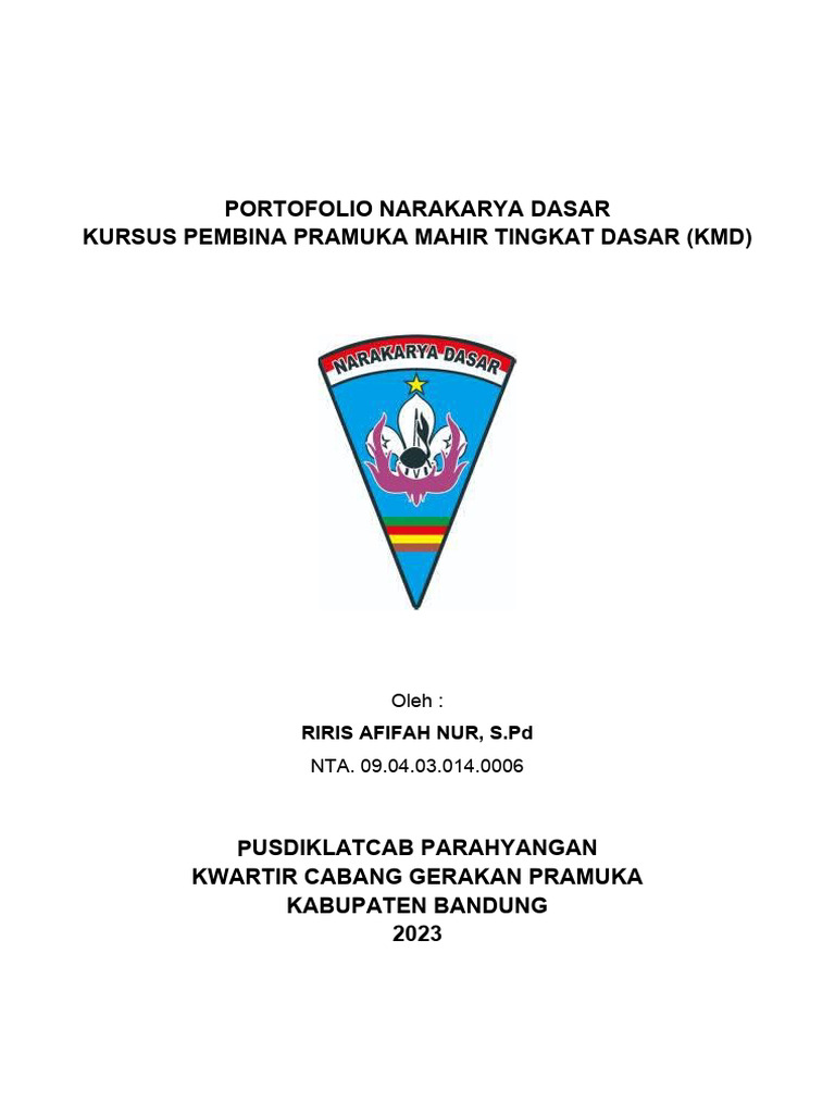 Cover Portofolio Narakarya Dasar | PDF