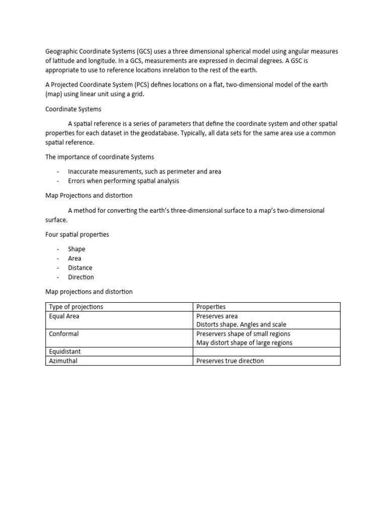 Coordinate Systems for Geospatial Experts | PDF