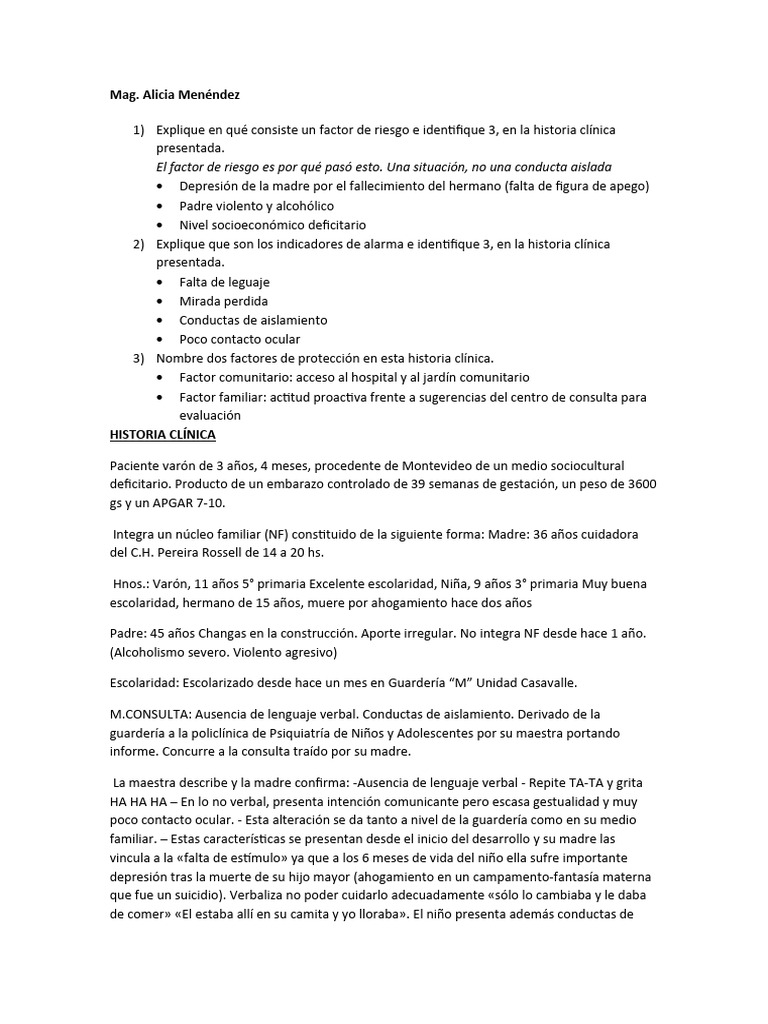 Viñeta Factores De Riesgo Pdf