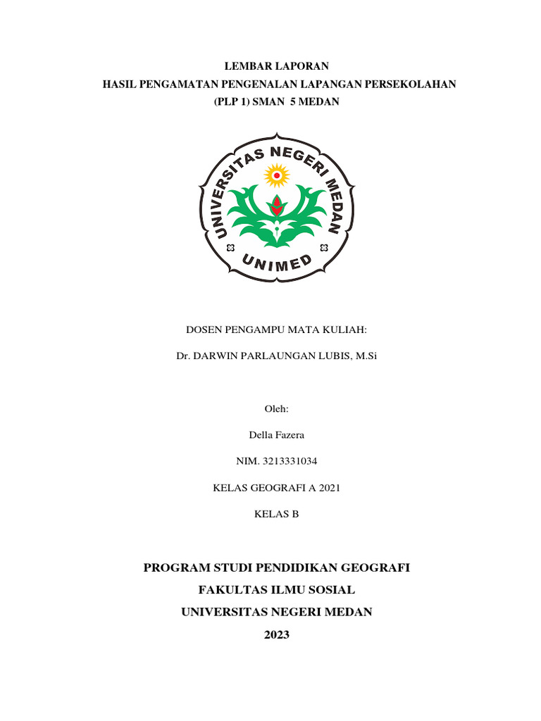 Laporan Akhir PLP 1 - Della Fazera Sof | PDF