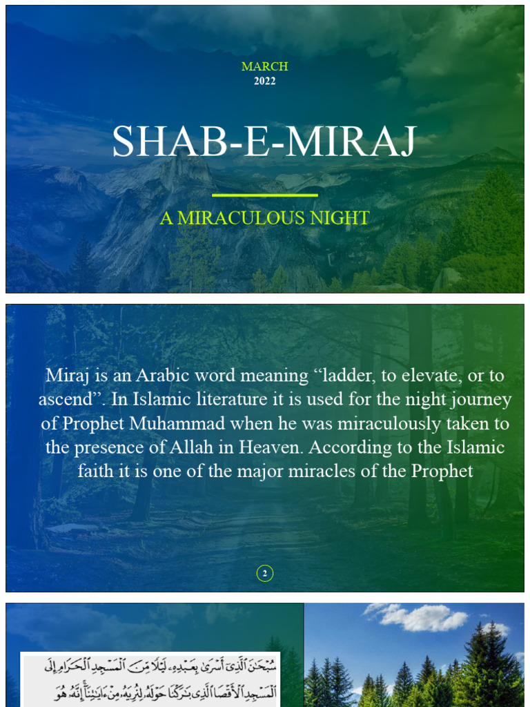 Shab e Meraj | PDF | Muhammad | Monotheistic Religions