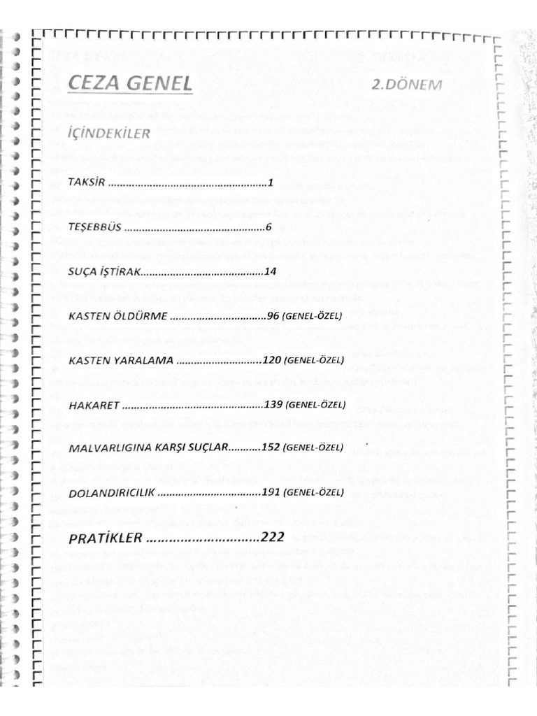Ceza Genel 2.dönem 1 - Compressed | PDF