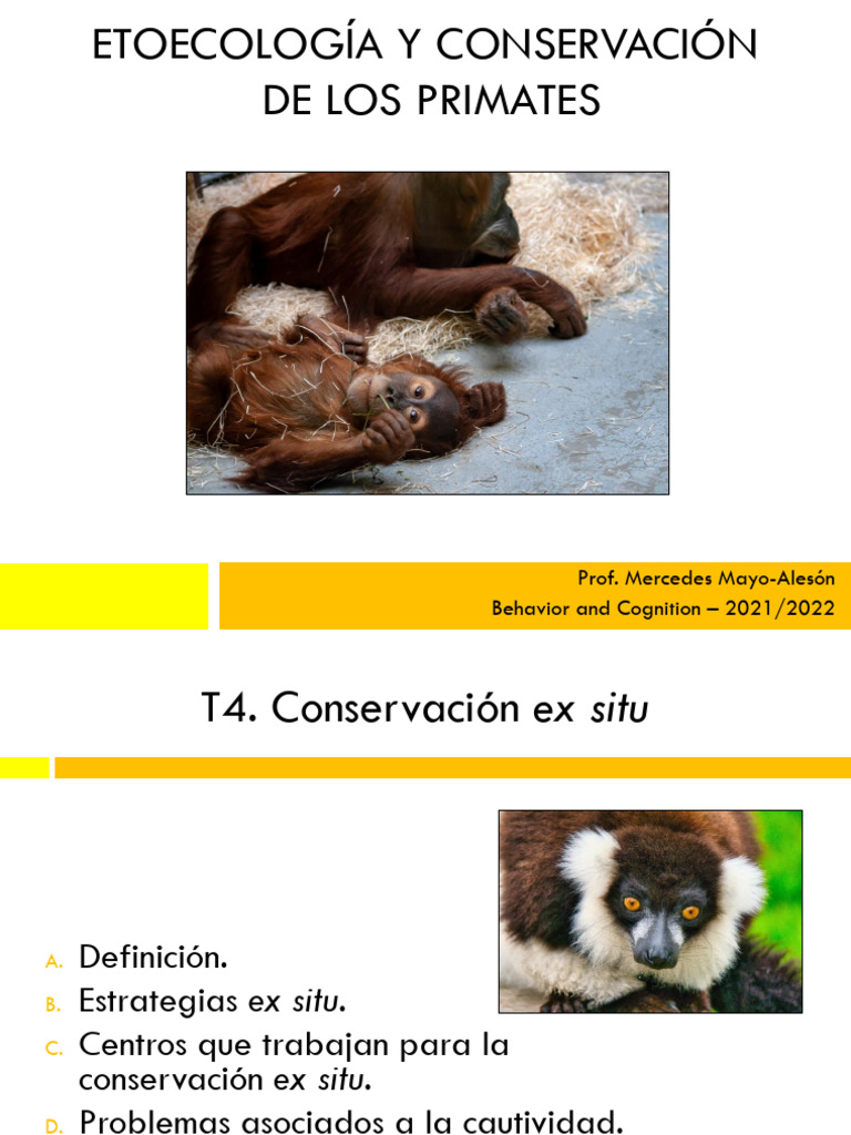 Conservación Ex-Situ | Descargar gratis PDF | zoo | Zoología