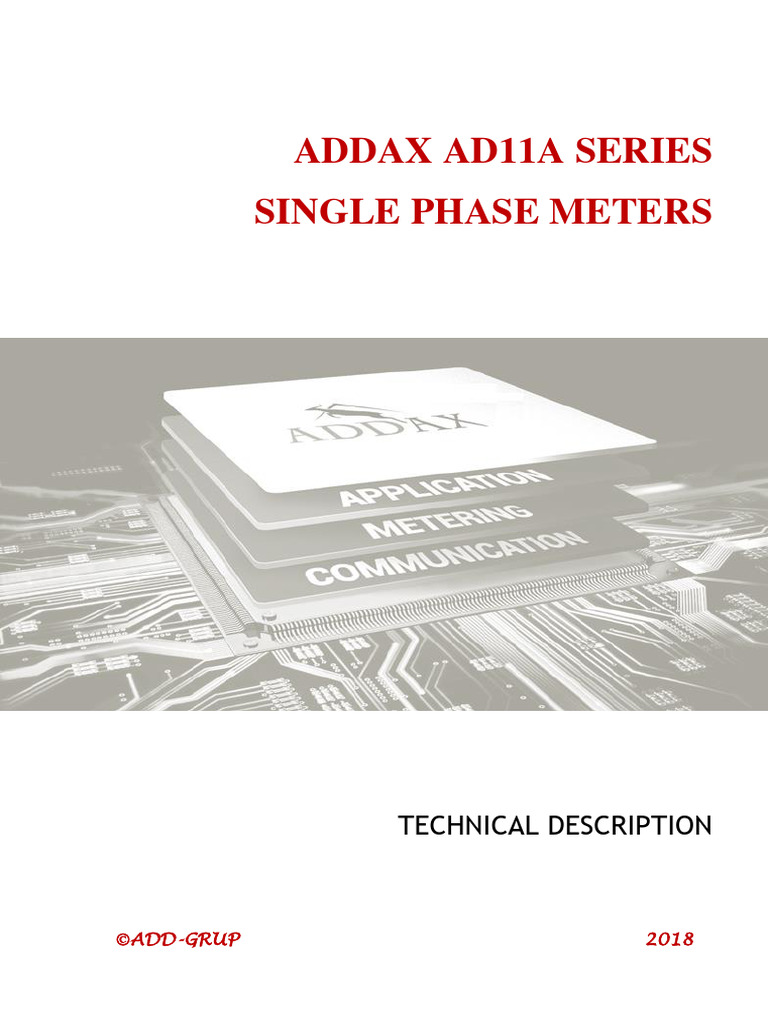 Anexa - ADD1 - AD11A Meters - TD - v1 - 0 - RO | PDF | Relay ...