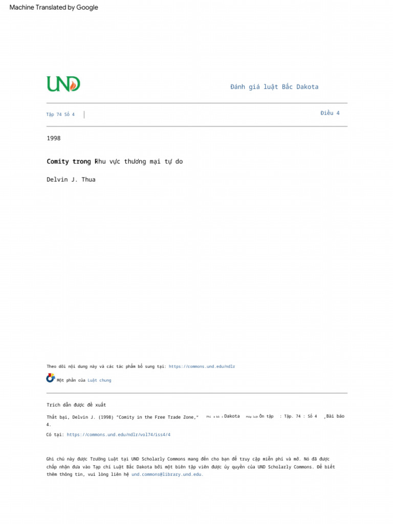 Comity Trong F Comity Trong Khu V C Thương M I T Do | PDF