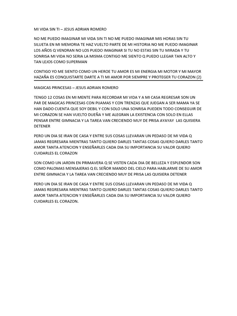 Mi Vida Sin Ti Pdf