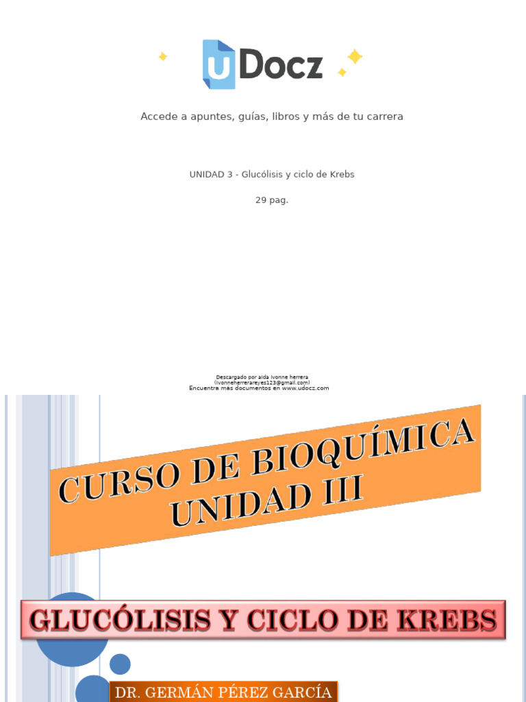 Glucólisis y Ciclo de Krebs en Células | PDF | Respiración celular ...