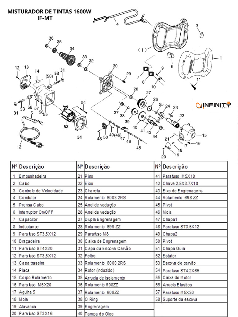 Vista Explodida MT-1600 | PDF
