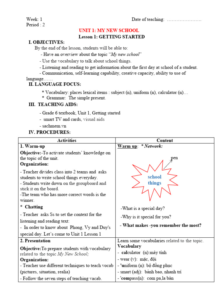 Unit 2 My Home Lesson 1 Getting Started | PDF | Vocabulary | Applied Linguistics