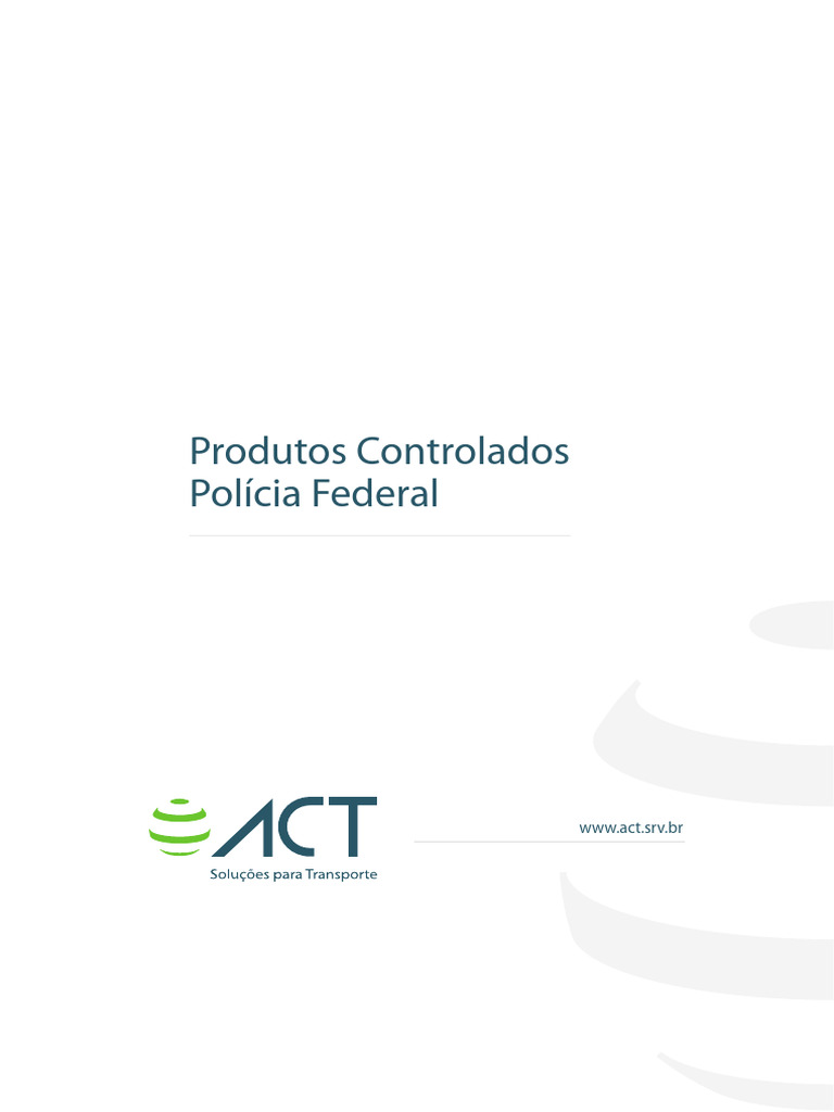 Produtos Químicos Controlados PF 2024 | PDF | Química | Química Inorgânica