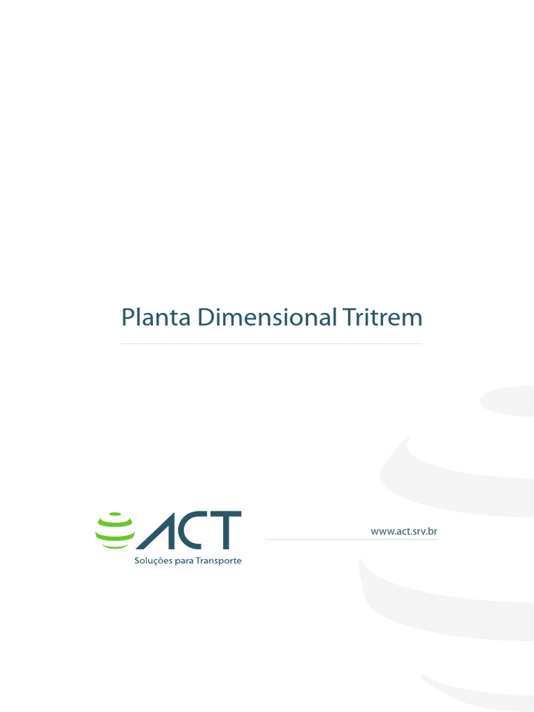 Planta Dimensional do Tritrem | PDF | Métodos e Materiais de Ensino ...