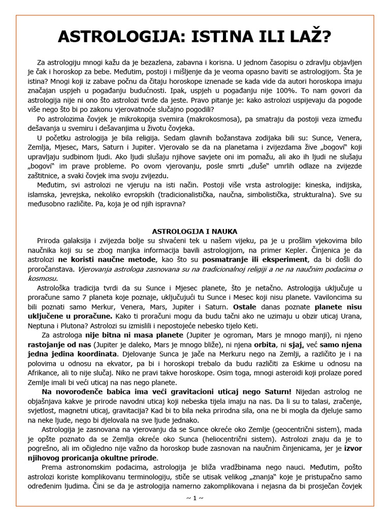 Astrologija | PDF