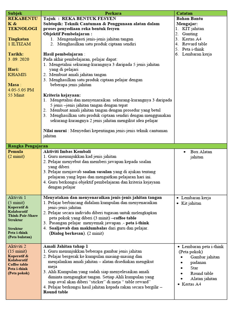 RPH Pencerapan | PDF