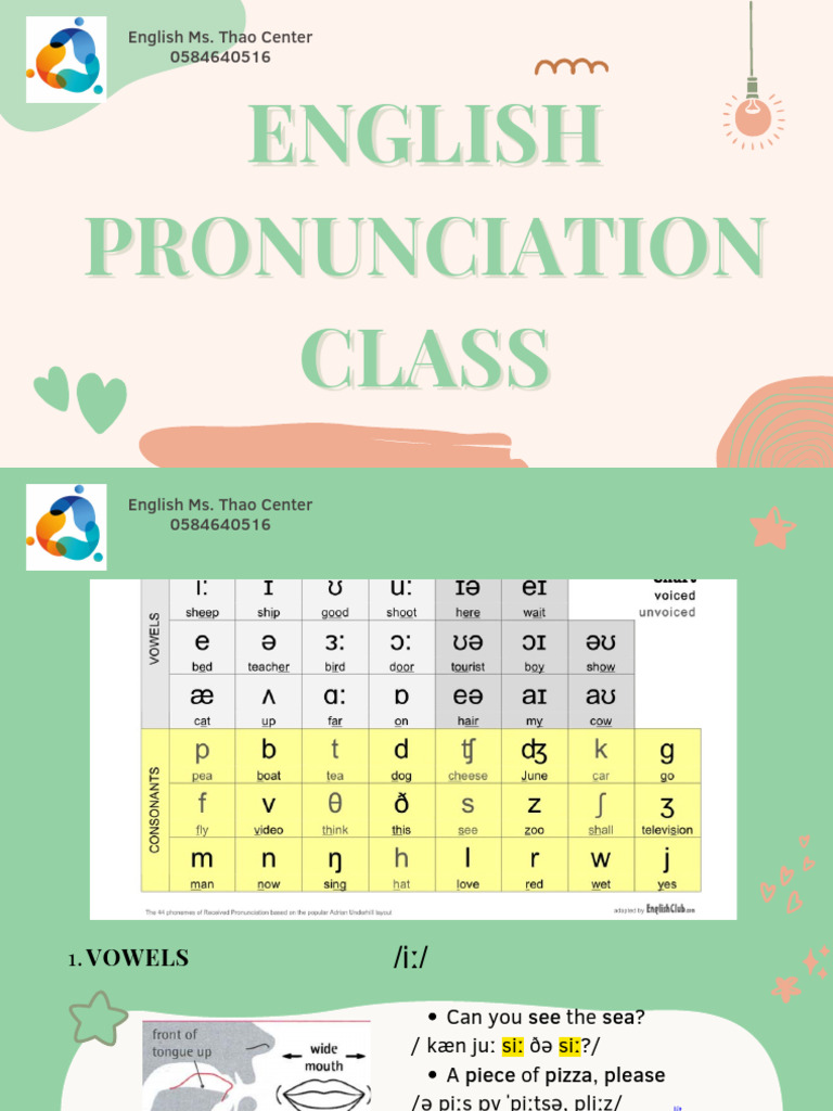 English Pronunciation Guide | PDF | Linguistics