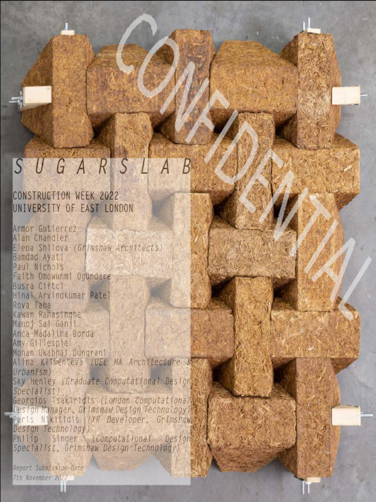 Uel Sugarcrete Slab Report - 7 Nov 2022 | PDF | Concrete | Brick