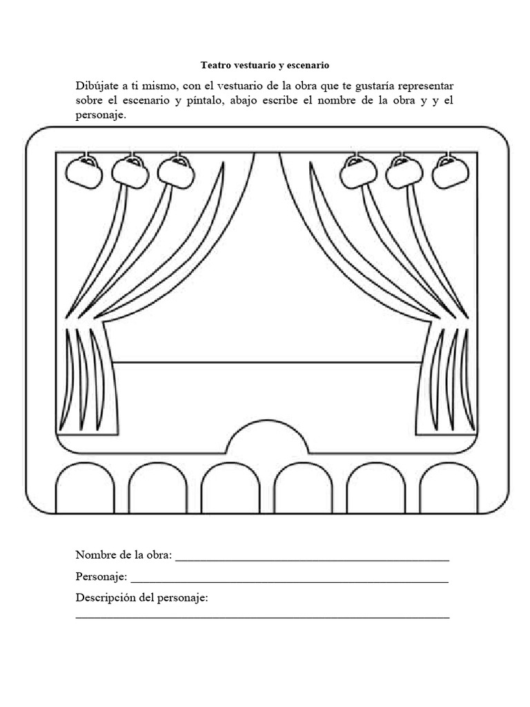 Hoja de Trabajo Teatro | PDF | Juegos y actividades