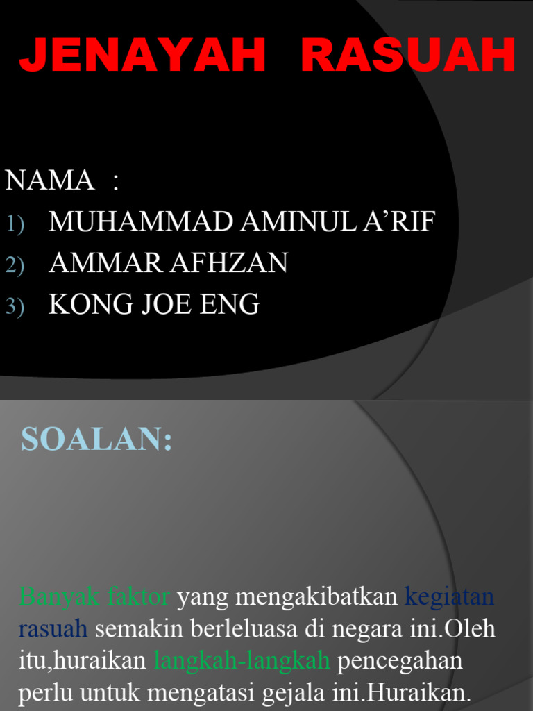 Jenayah Rasuah | PDF