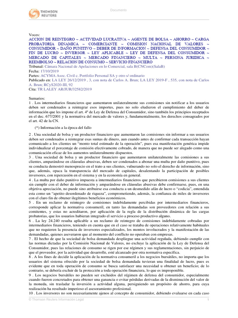 Acyma | PDF | Los consumidores | Protección al Consumidor