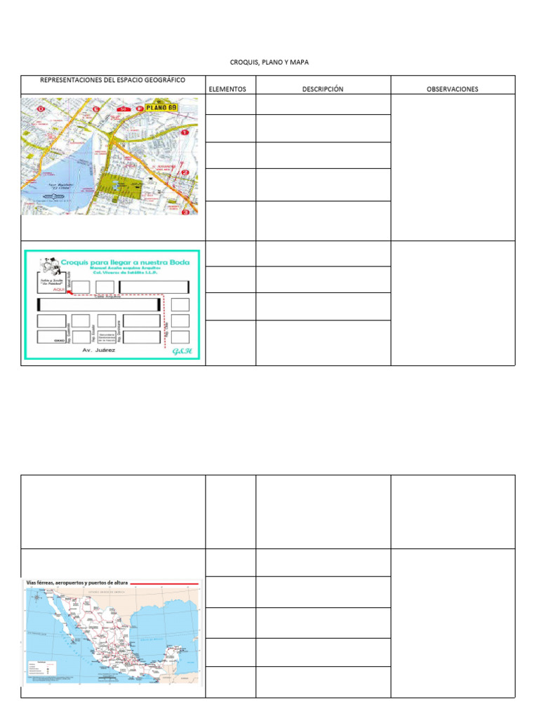 Croquis, Plano, Mapa | PDF