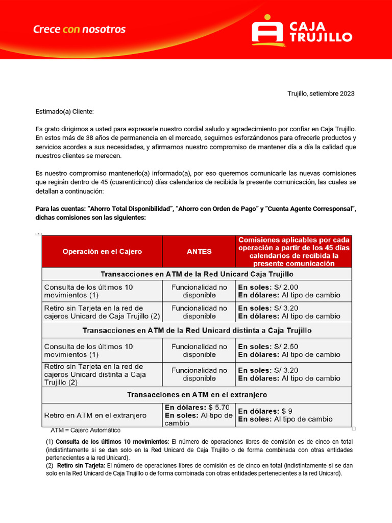 Nuevas Comisiones en Red Unicard | PDF | Negocios | Finanzas y dinero