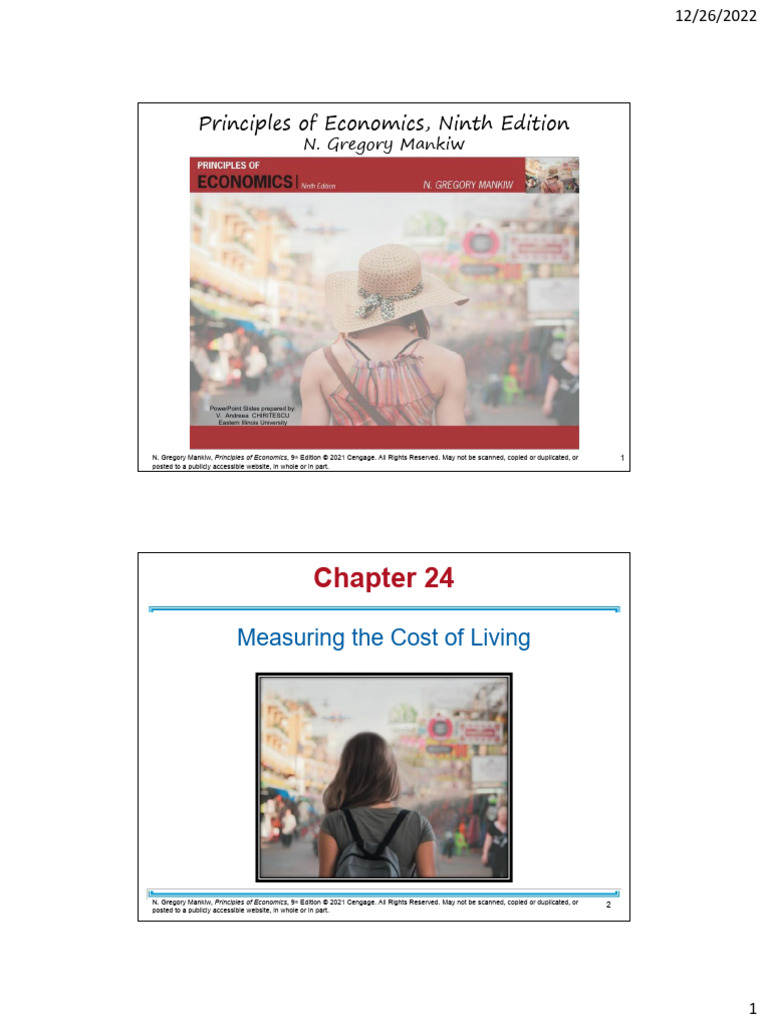 Chapter 24 Measuring The Cost of Living | PDF | Cost Of Living ...