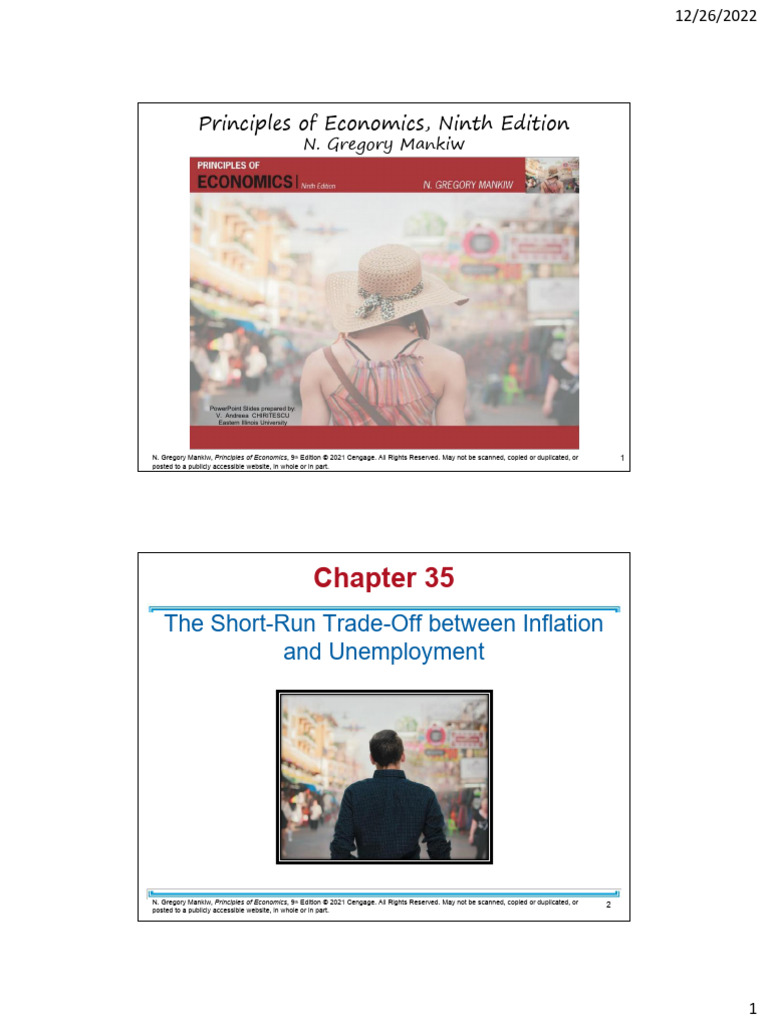 Chapter 35 The Short-Run Trade-Off Between Inflation and Unemployment ...