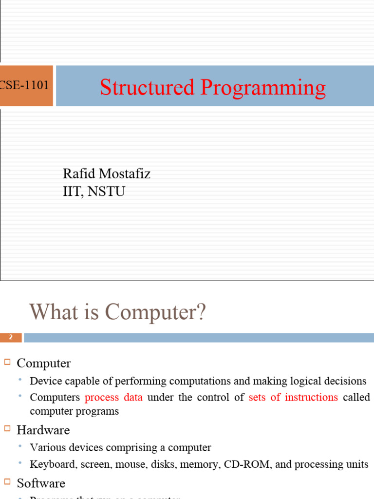 Lec 2 Basic Of-Language | PDF | Computer Data Storage | Input/Output