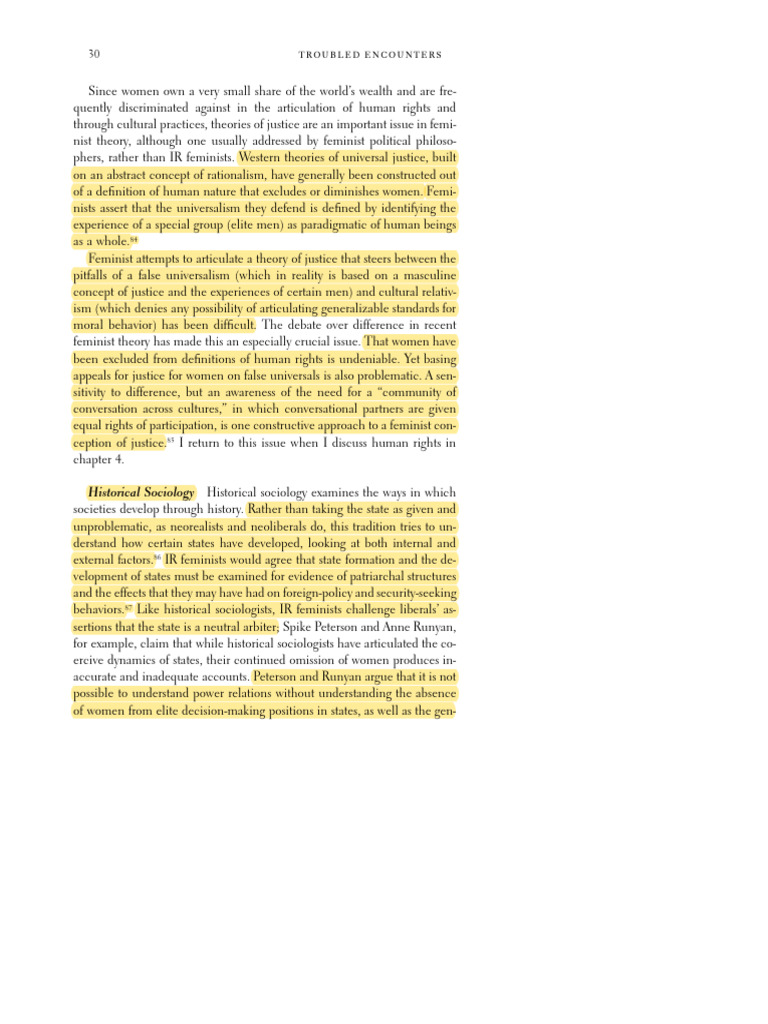 J. Ann. Tickner Pt. 2 | PDF | Critical Theory | Feminism