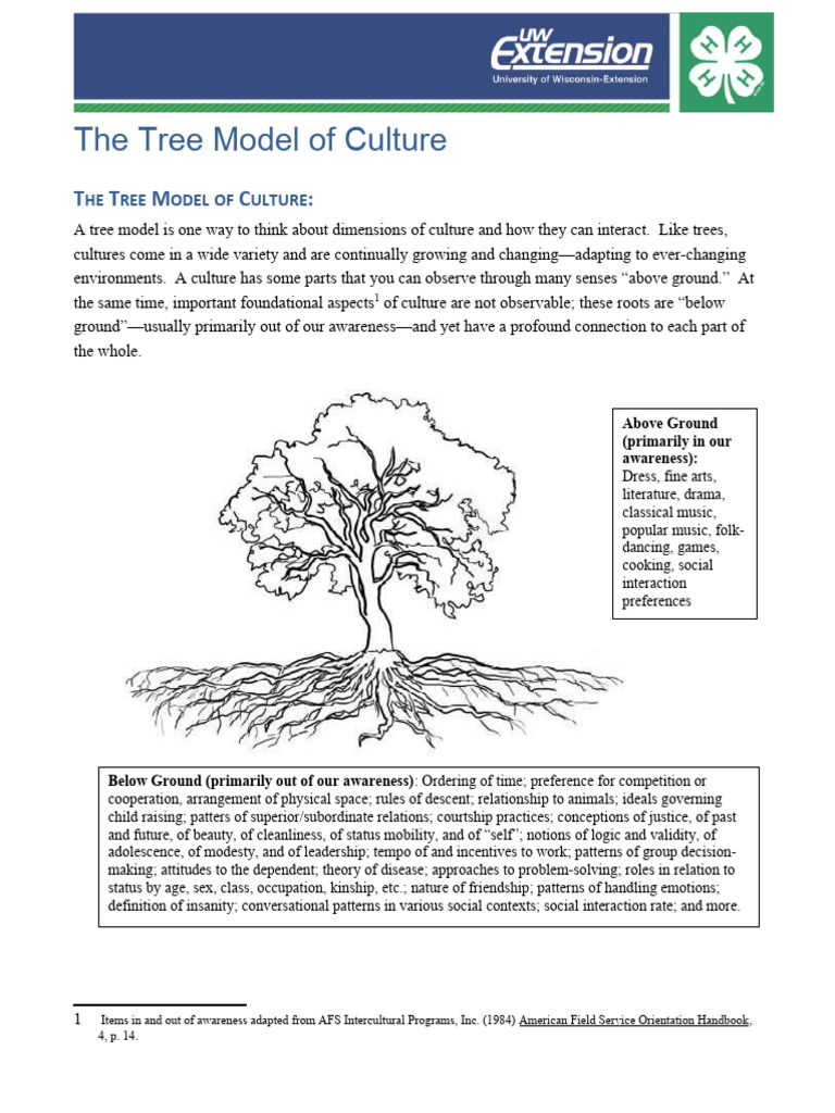 The Tree Model of Culture WI | PDF | Cross Cultural Communication | Mind