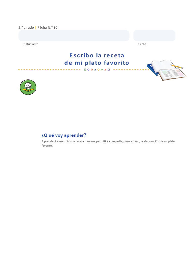 Guía para Elaborar Una Receta | PDF | Cocina, comidas y vino