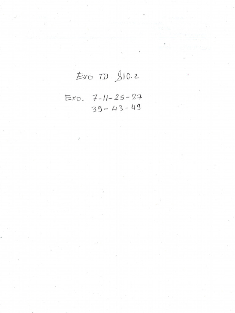 MTH1102-TD &10.2-Exo. Suggérés | PDF