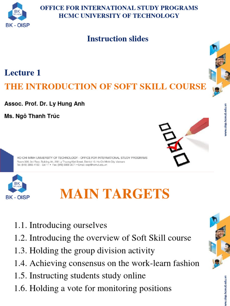 Week 01 - The Overview of Soft Skill - Lecture Note | PDF | Skill | Behavioural Sciences