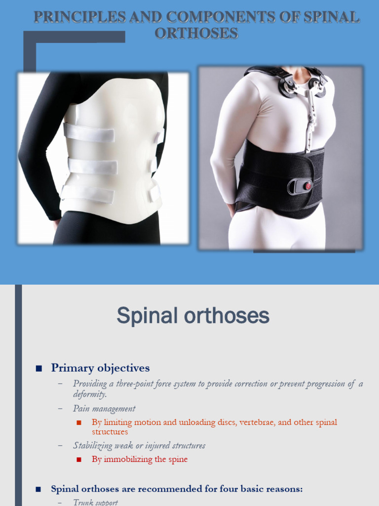 Principles and Components of Spinal Orthoses | Download Free PDF ...