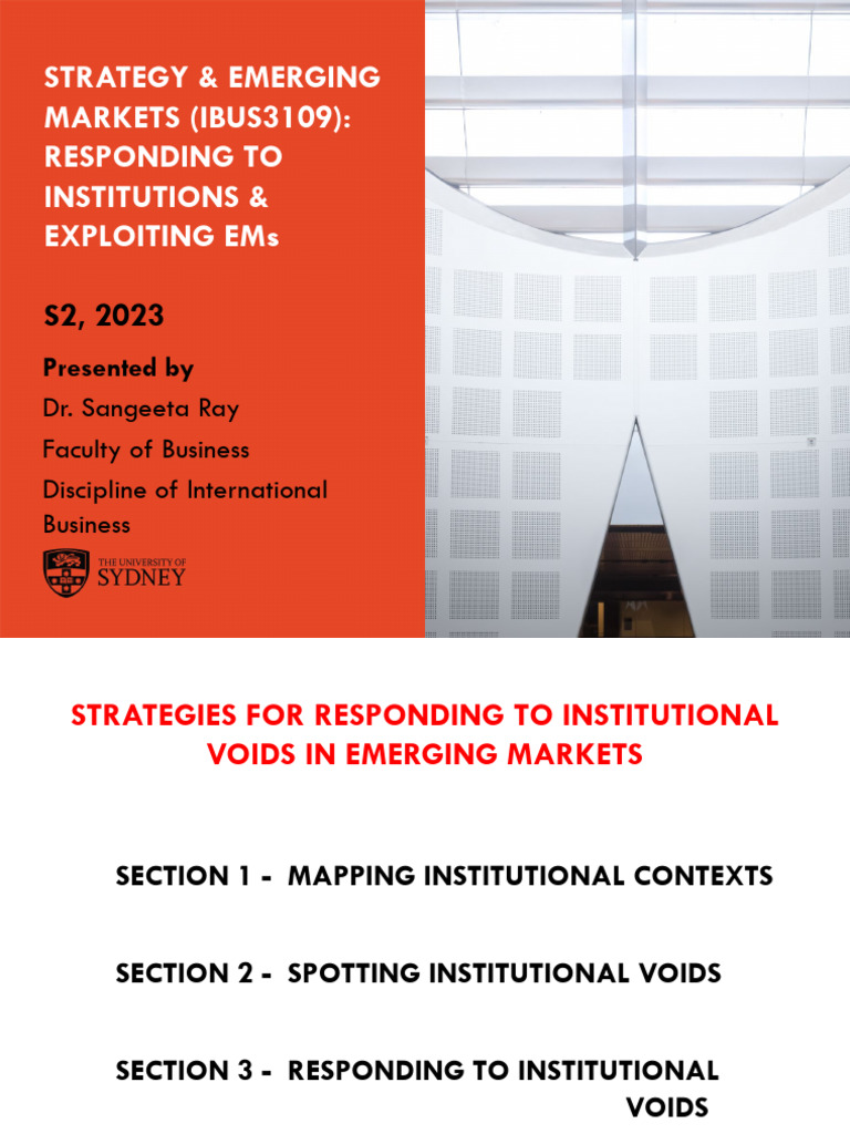 wk5 IBUS3109 Responding To Institutional Voids | PDF | Banks | Retail